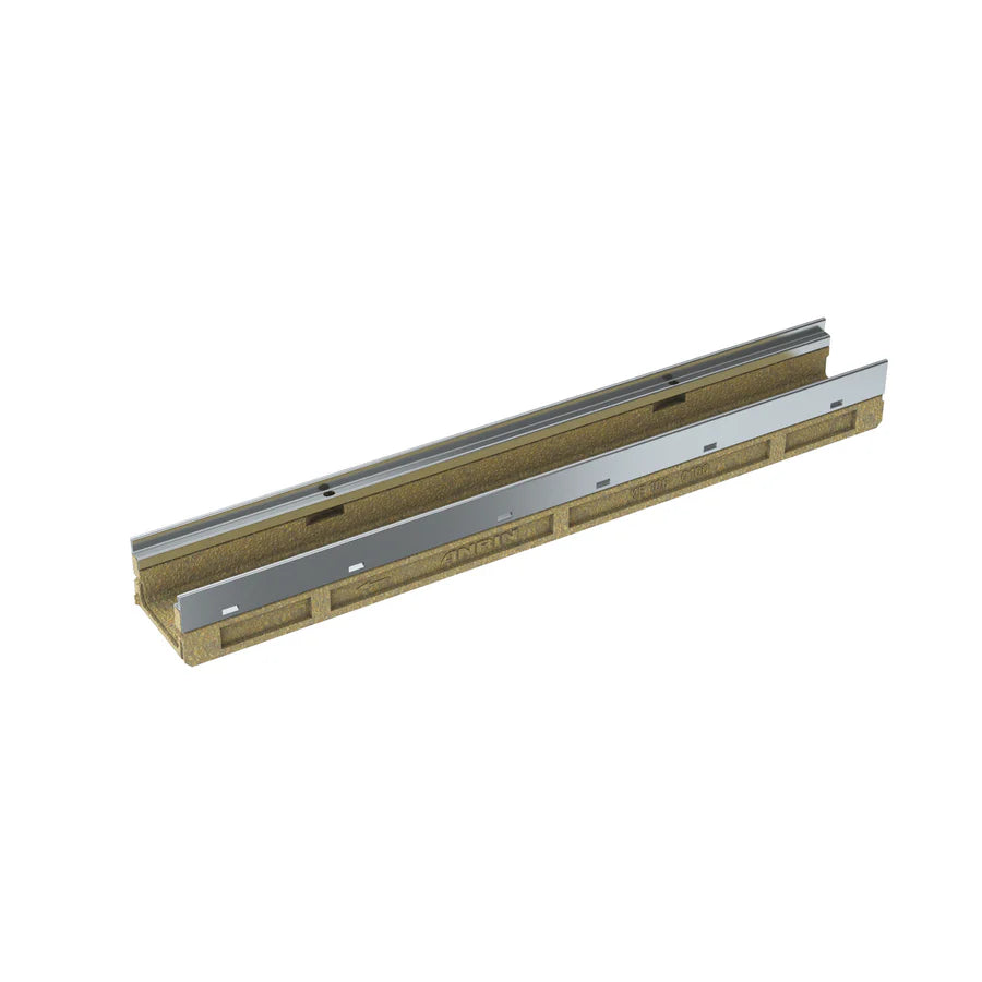 ANRIN KE100-060 - 4" Wide Galvanized Steel Reinforced Edge Trench Drai ...