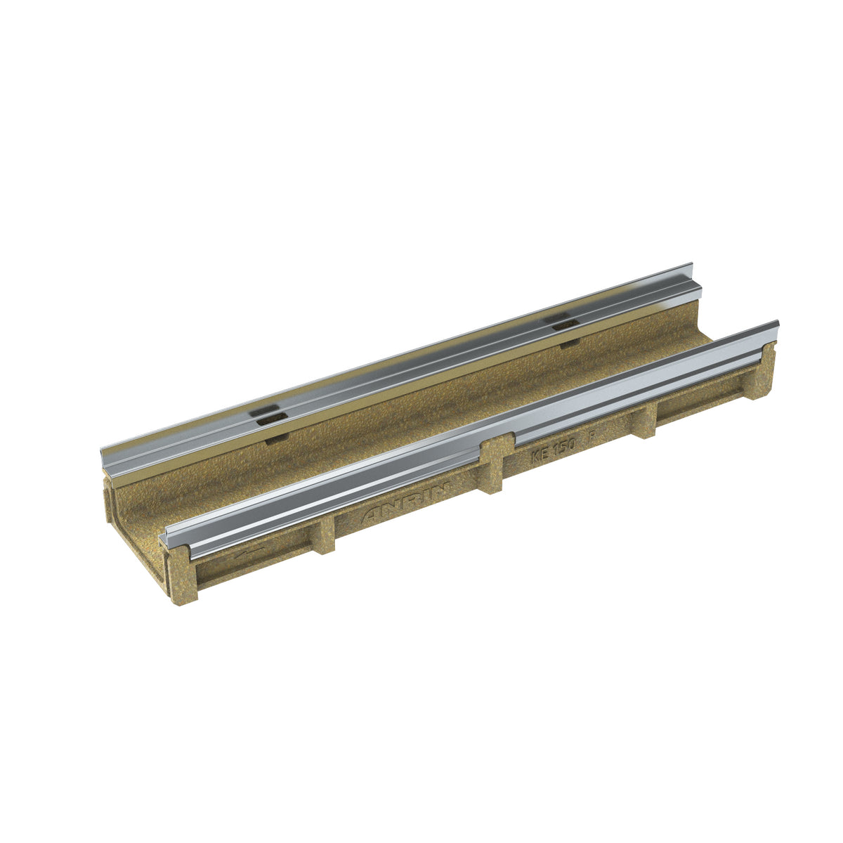 ANRIN KE150-150 - 6" Wide Galvanized Steel Reinforced Edge Trench Drai ...